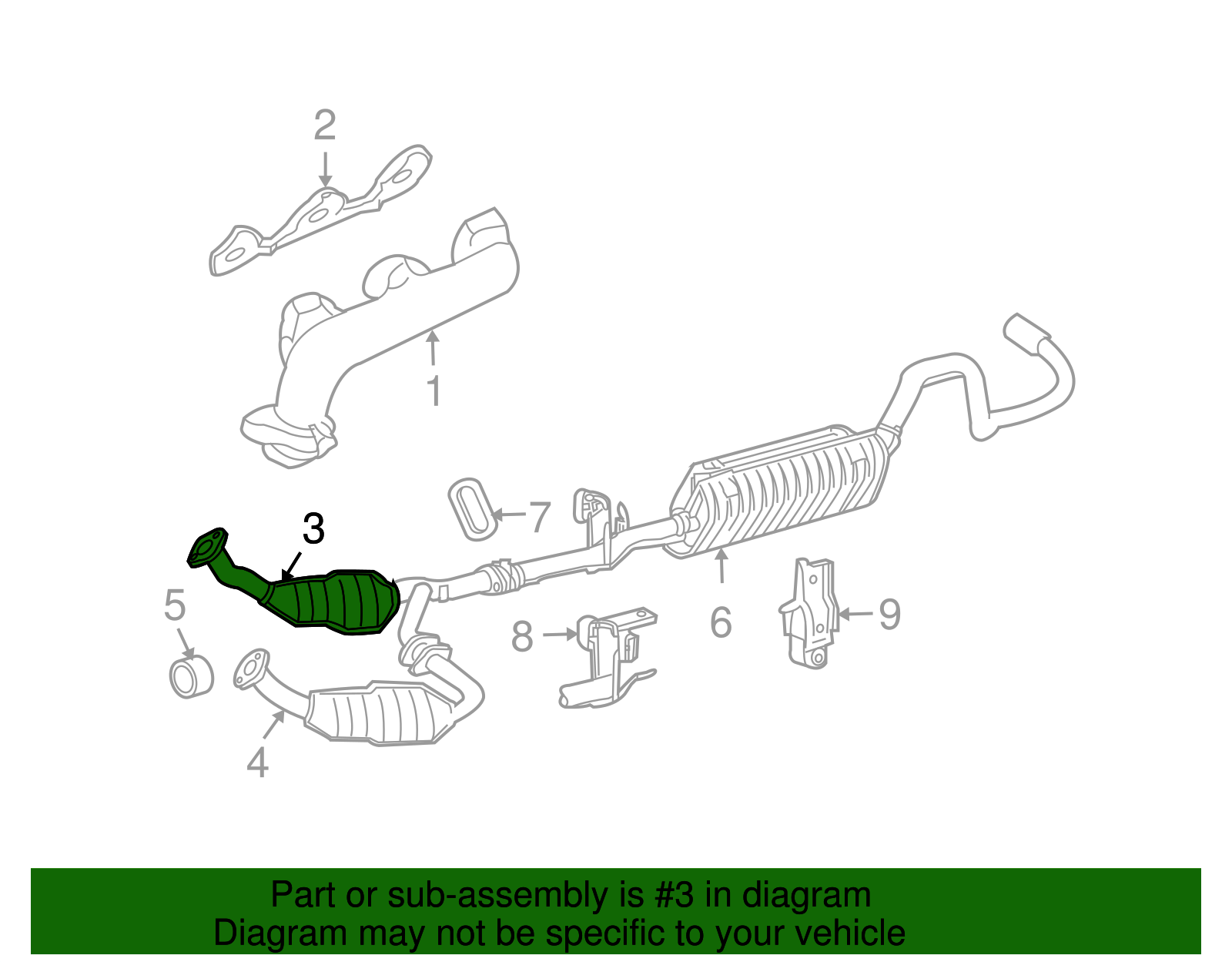 1FAC-20-50XA - 2007 Mazda - Catalytic Converter | Mazda Part Direct