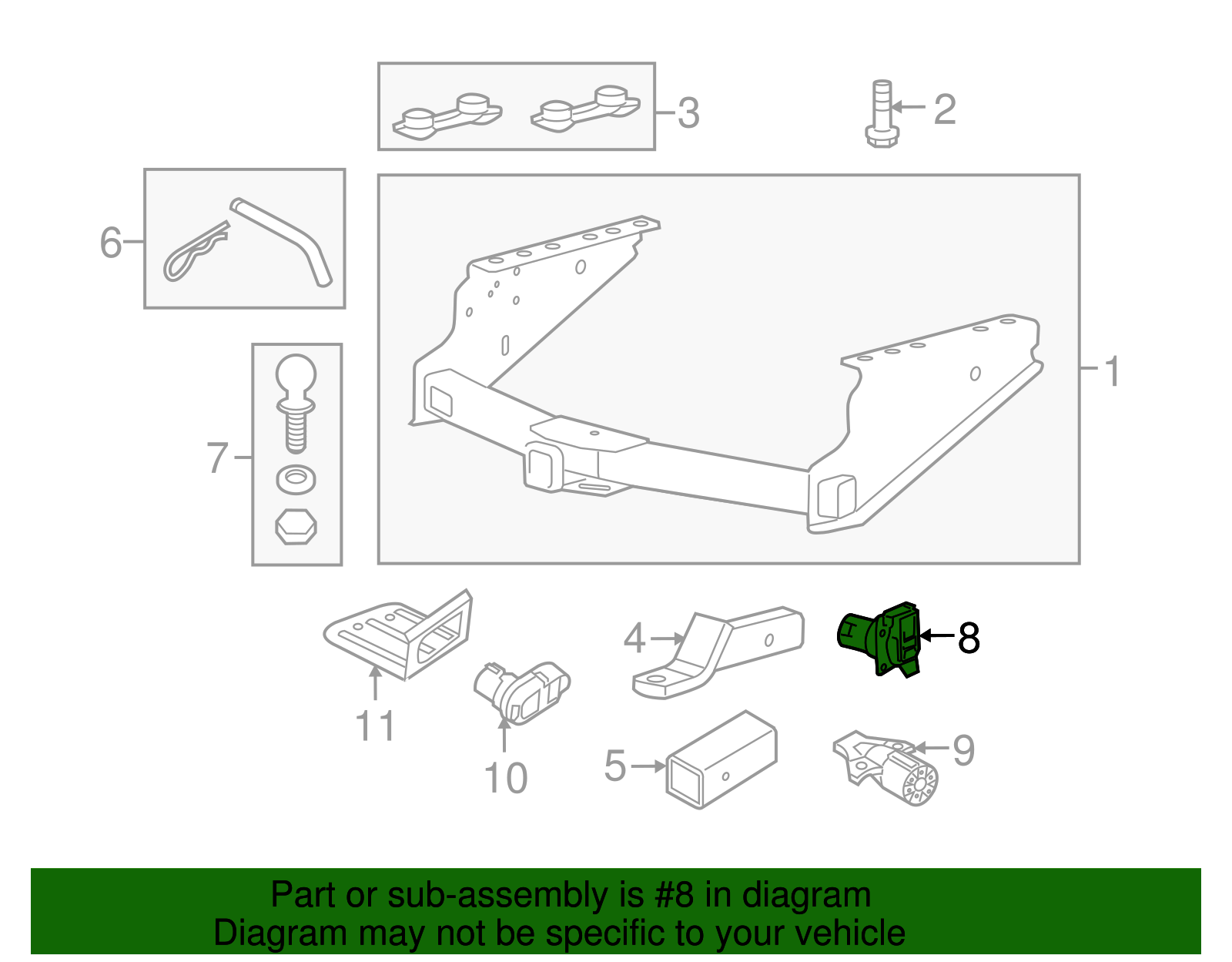 2011-2016 Ford | Trailer Tow Harness Connector | BU5Z-14489-AA | Walls ...