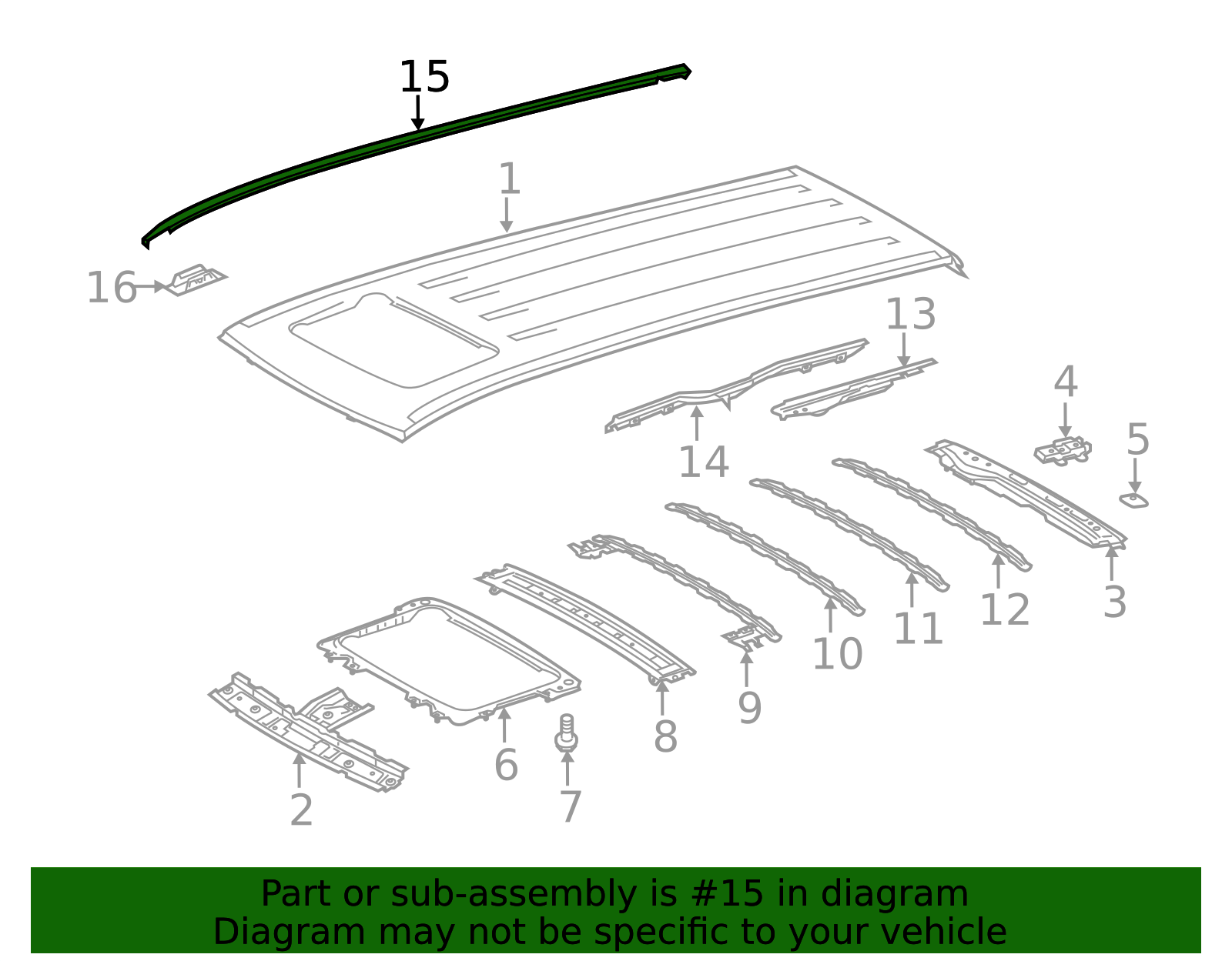 75551-08020 - Drip Molding - 2011-2020 Toyota Sienna | Nucar Toyota of ...