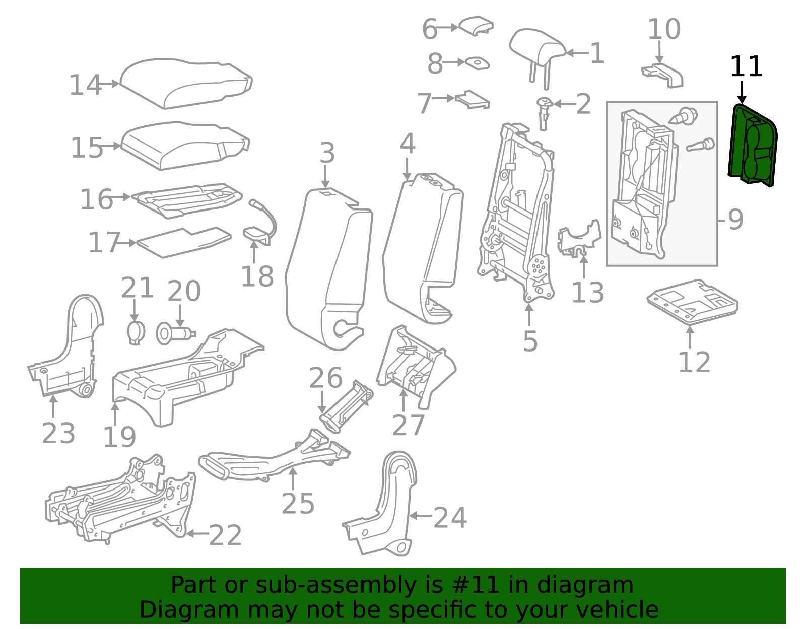 71753-0C030-C0 - High-Quality Seat Armrest Cup Holder for 2007-2021 ...