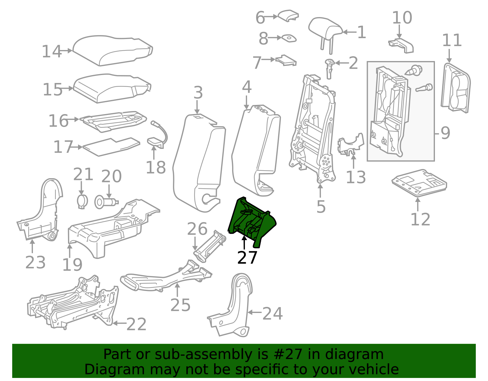 Genuine Official Toyota Rear Panel part# 71353-0C030-C0 for 2007-2021 ...