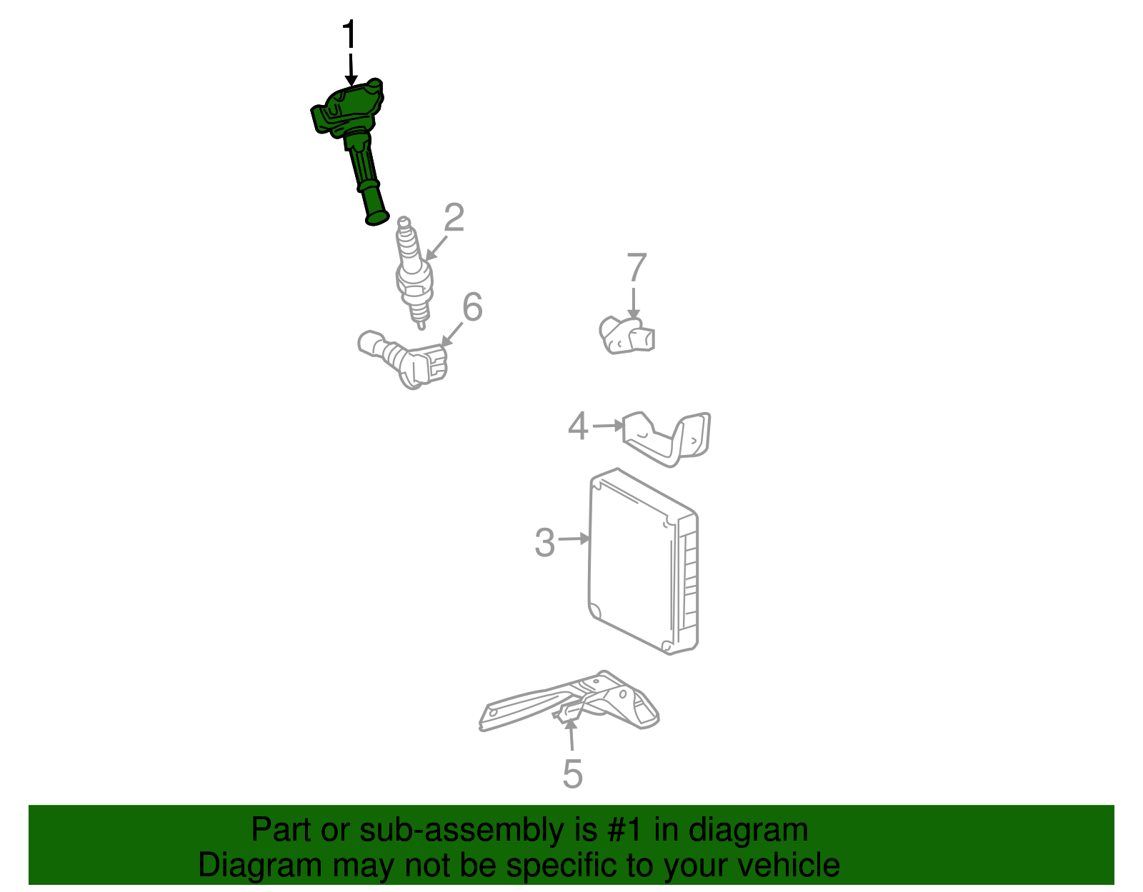 Genuine Toyota Coil part# 90919-02260 for 2003-2023 Toyota | Ourisman ...