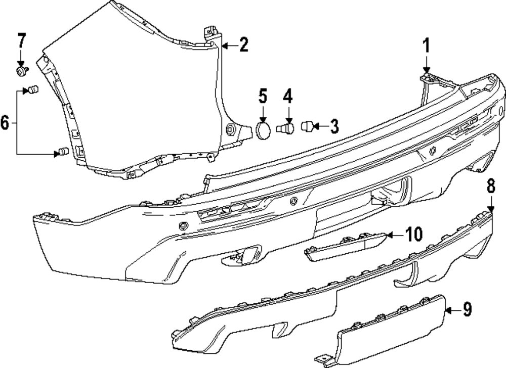 26604657 - Filler Cover 2024-2025 GMC Acadia | GM Parts Warehouse