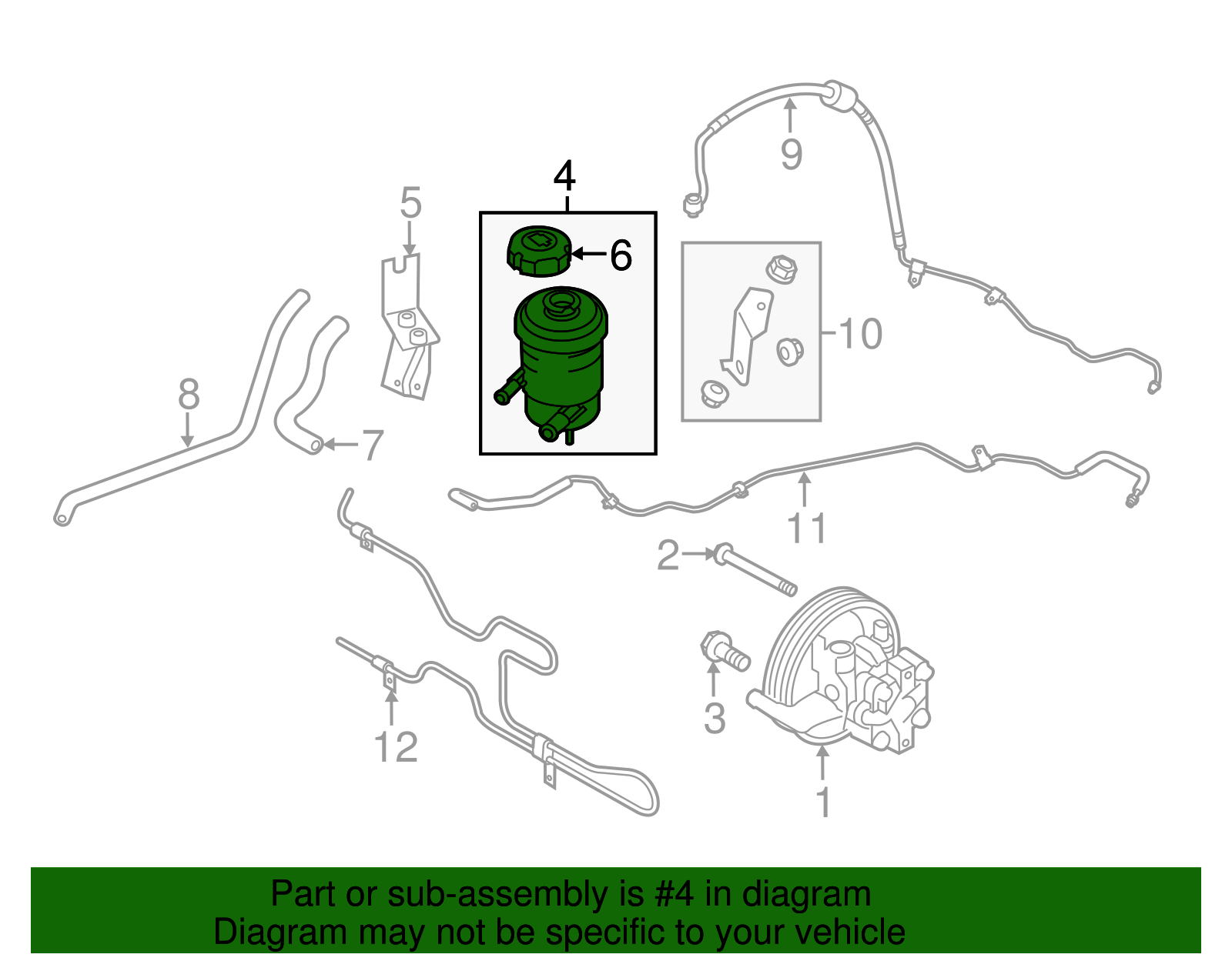 57150-2P000-DS - Reservoir Assembly 2011-2013 Kia Sorento | Kia.Parts Store
