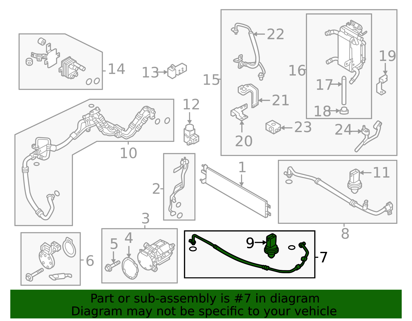 2024-2025 Hyundai Kona Electric Discharge Hose 97762-BF200 | QuirkParts