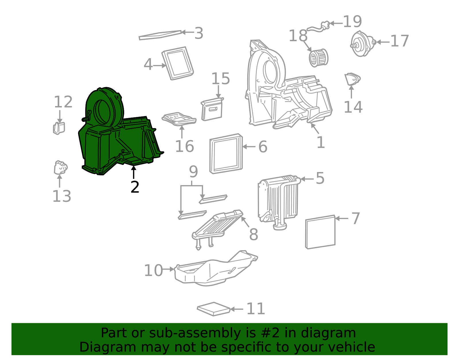 52469153 - High-Quality Auxiliary HVAC Heater Case for AutoNation Parts