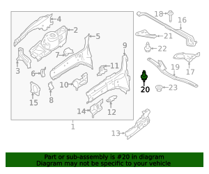 2013-2023 Ford Lower Brace Screw W714609-S442 | OEM Parts Online