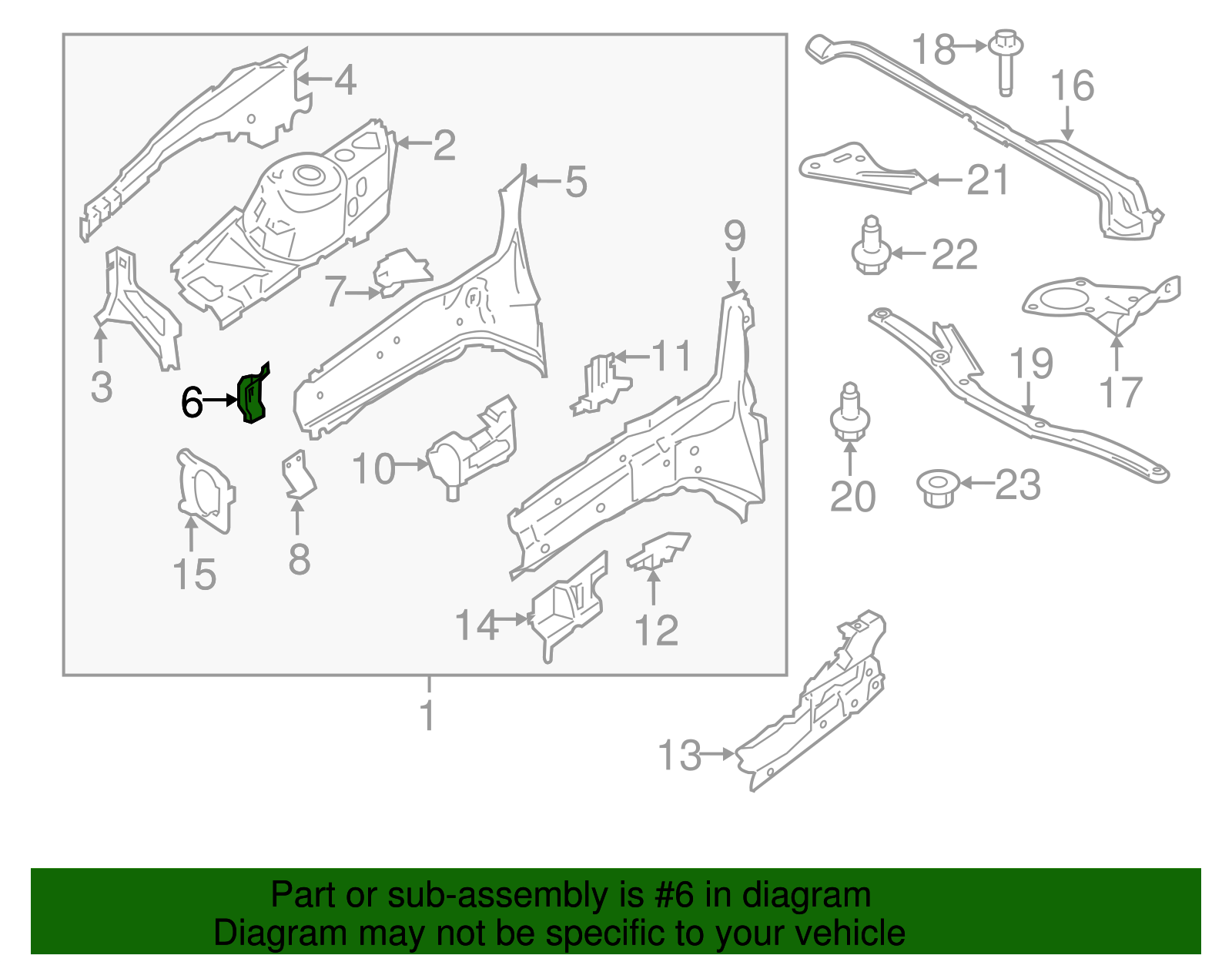 2014-2018 Ford Transit Connect Outer Rail Front Bracket AV6Z-5810565-A ...