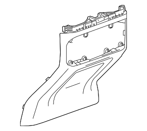 2019-2023 Chevrolet Console Trim Panel 23388100 | Courtesy Parts
