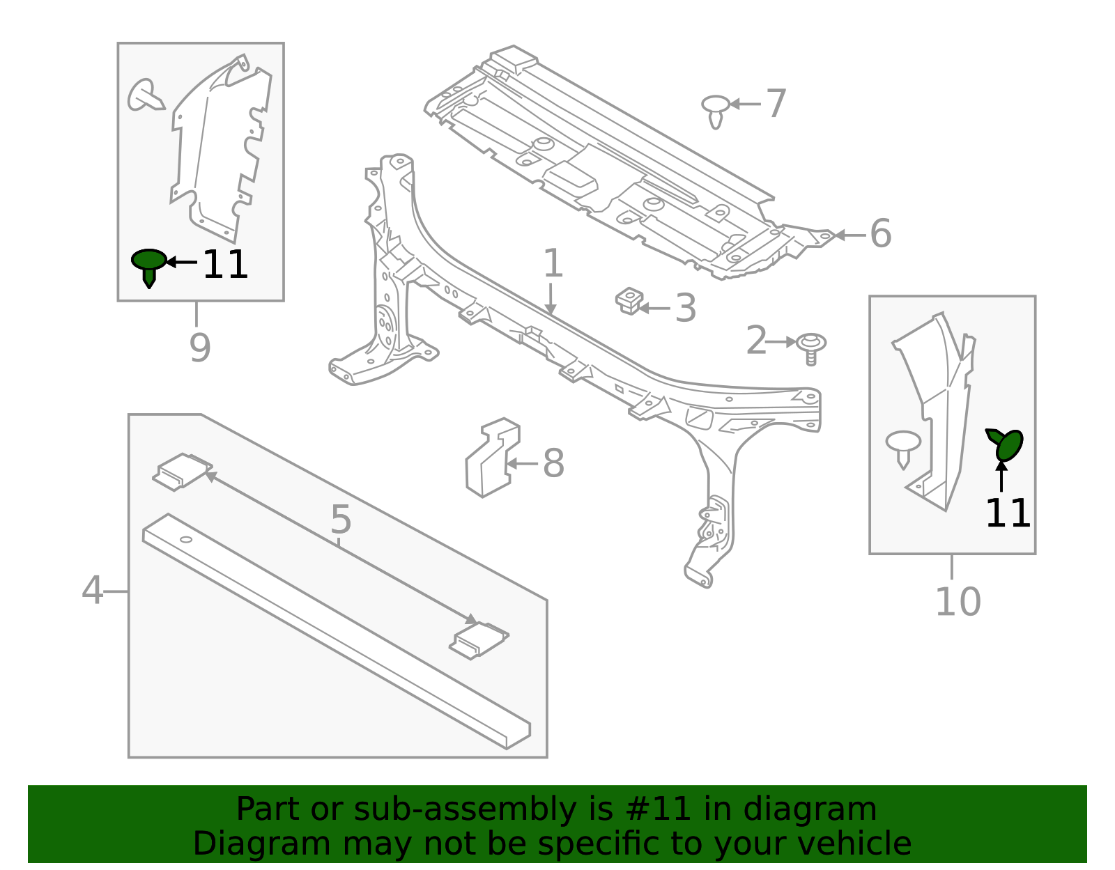 W705589-S300 - Fender Liner Retainer 2021-2025 Ford | Ford Parts Direct