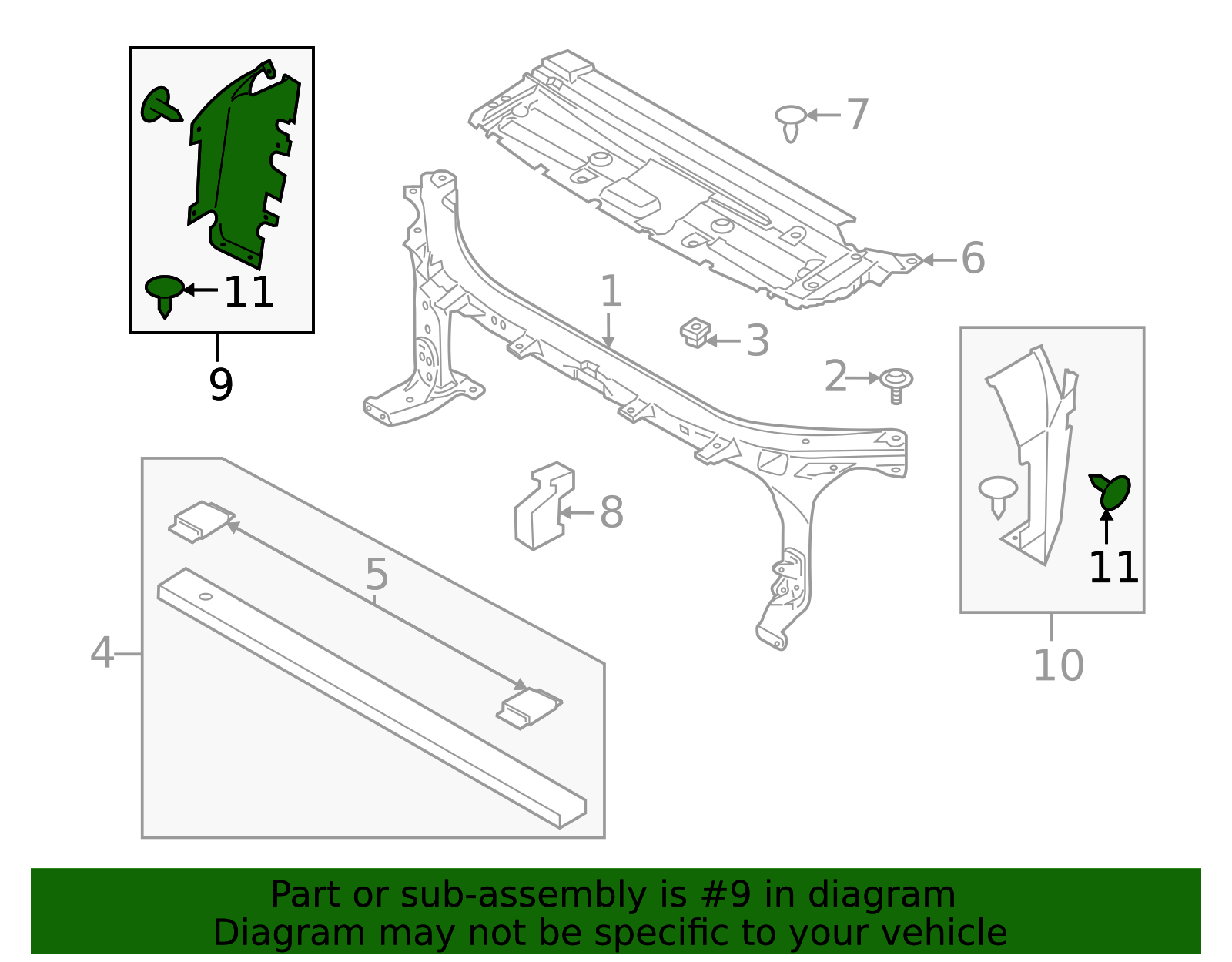2021-2025 Ford F-150 Side Shield ML3Z-8310-D | Varsity Ford