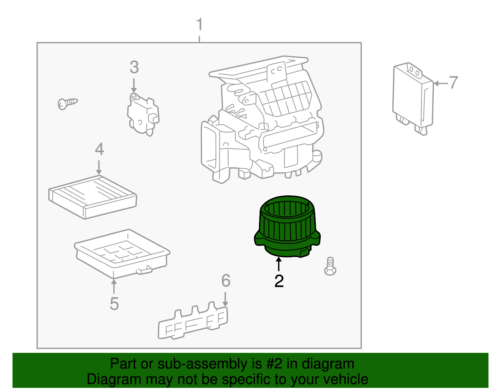 87103-50090 - Fan & Motor 2001-2006 Lexus LS430 | Longo Lexus Parts