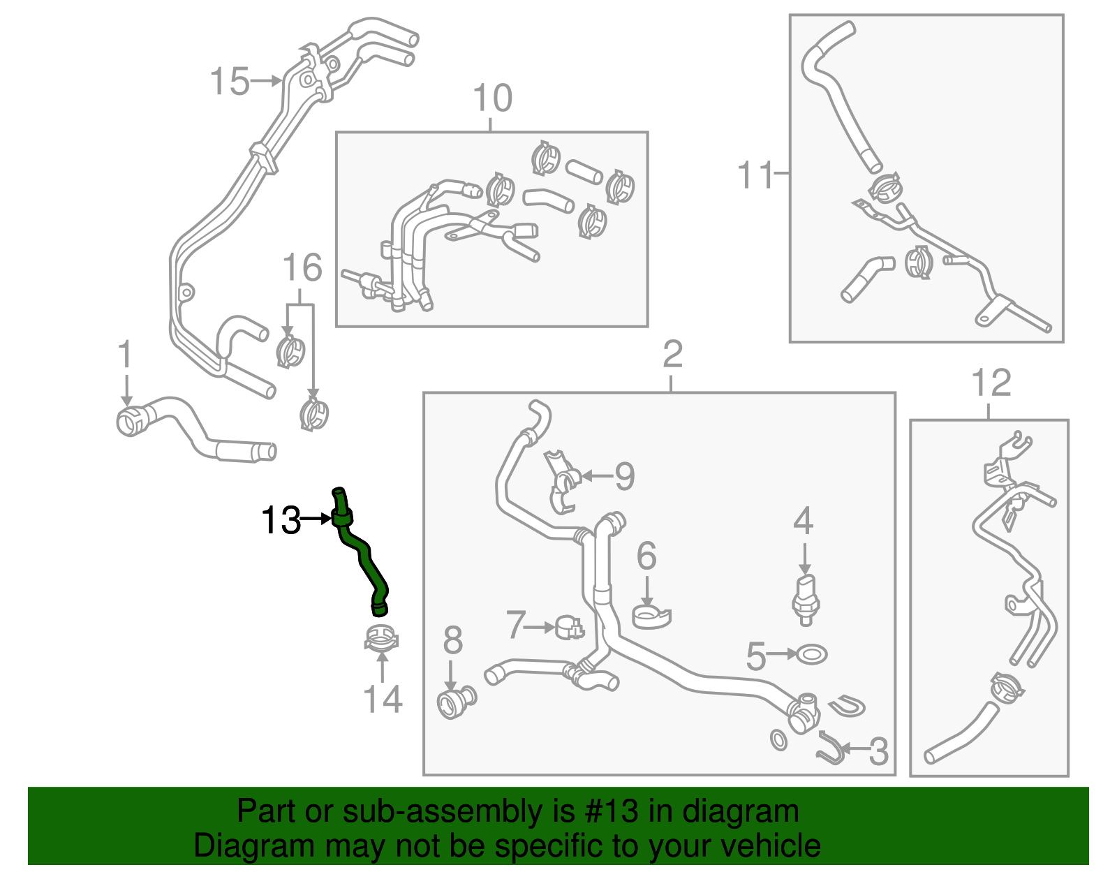 5Q0-122-101-CK - Connector Hose 2015 Volkswagen | Wolfsburg Parts Direct