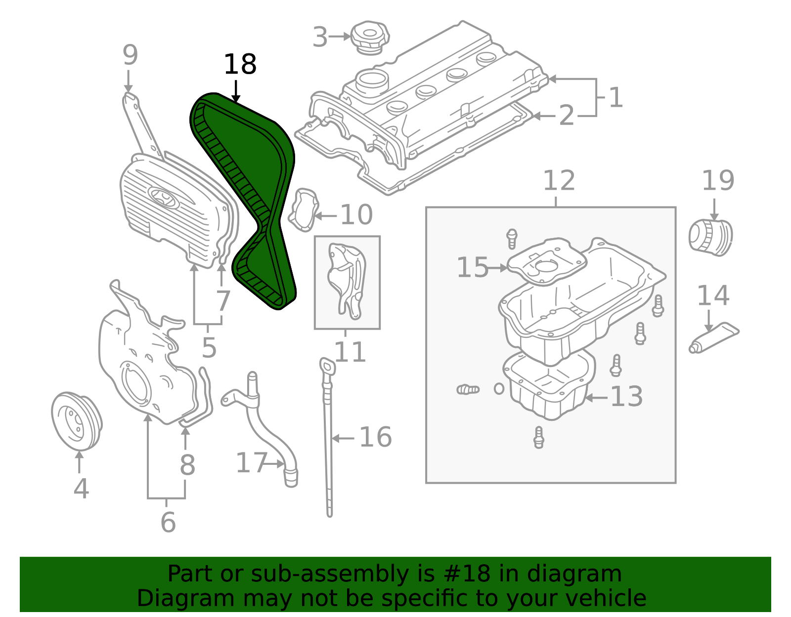 1999-2005 Hyundai Timing Belt 24312-38220 | MotorMotor