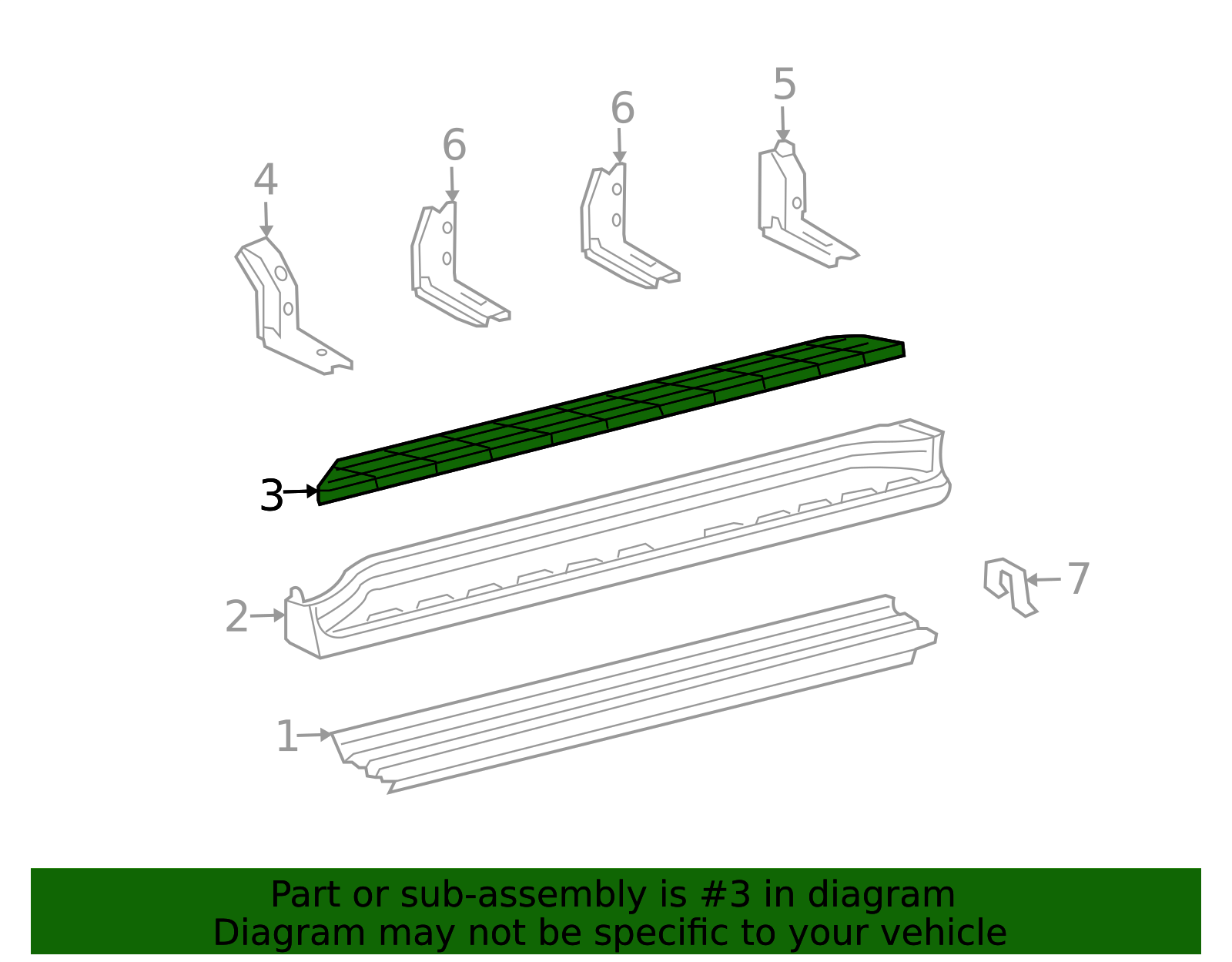 51771-6A090 - High-Quality Running Board Reinforcement for 2003-2007 ...