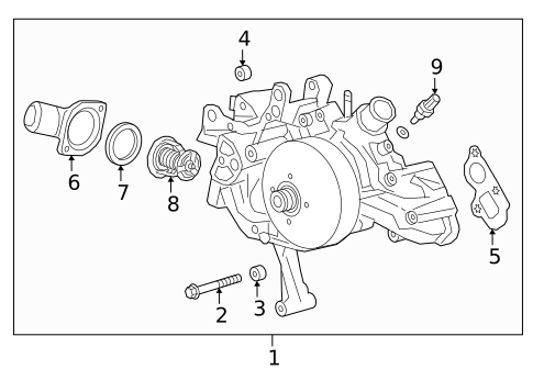 Thermostat & Housing for 2025 GMC Sierra 1500 | GMPartsDirect.com