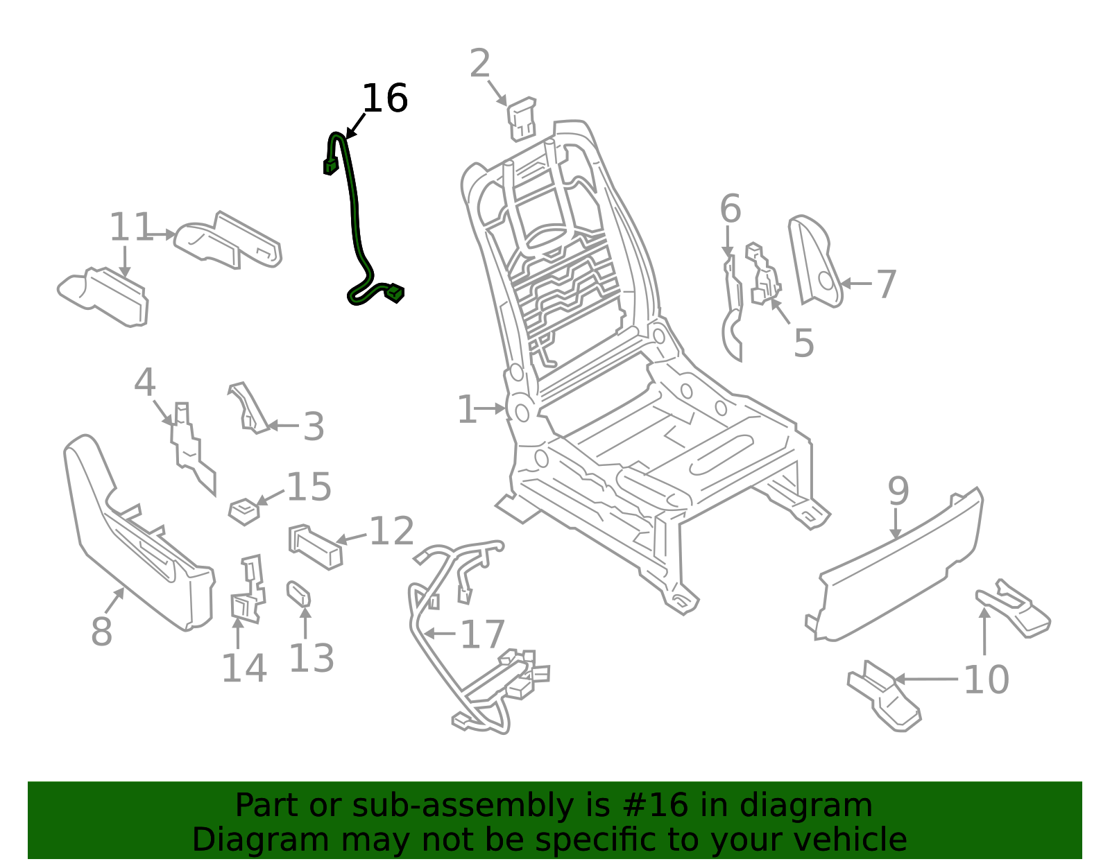 Nissan Power Seat Wiring Harness - Seat Motor Connection - Part #87019 ...
