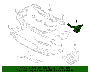 2024-2025 Hyundai Sonata Side Bracket 86651-L1500 | OEM Parts Online