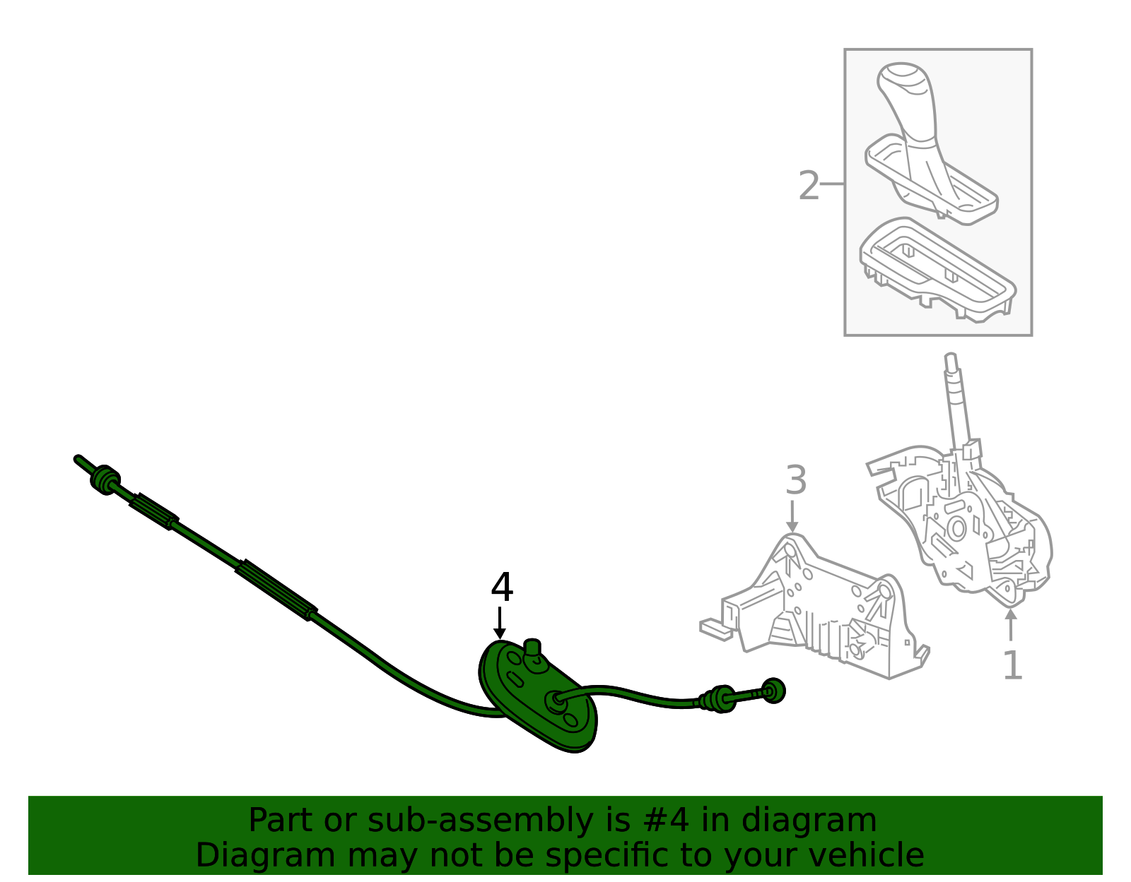 2016-2018 Chevrolet Cruze Automatic Transmission Range Selector Lever ...