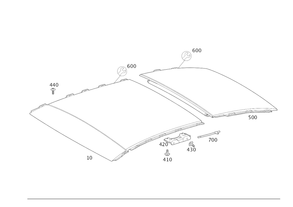213-780-08-00 - Sliding Sunroof Panel 1959-2023 Mercedes-Benz | Shop MB ...