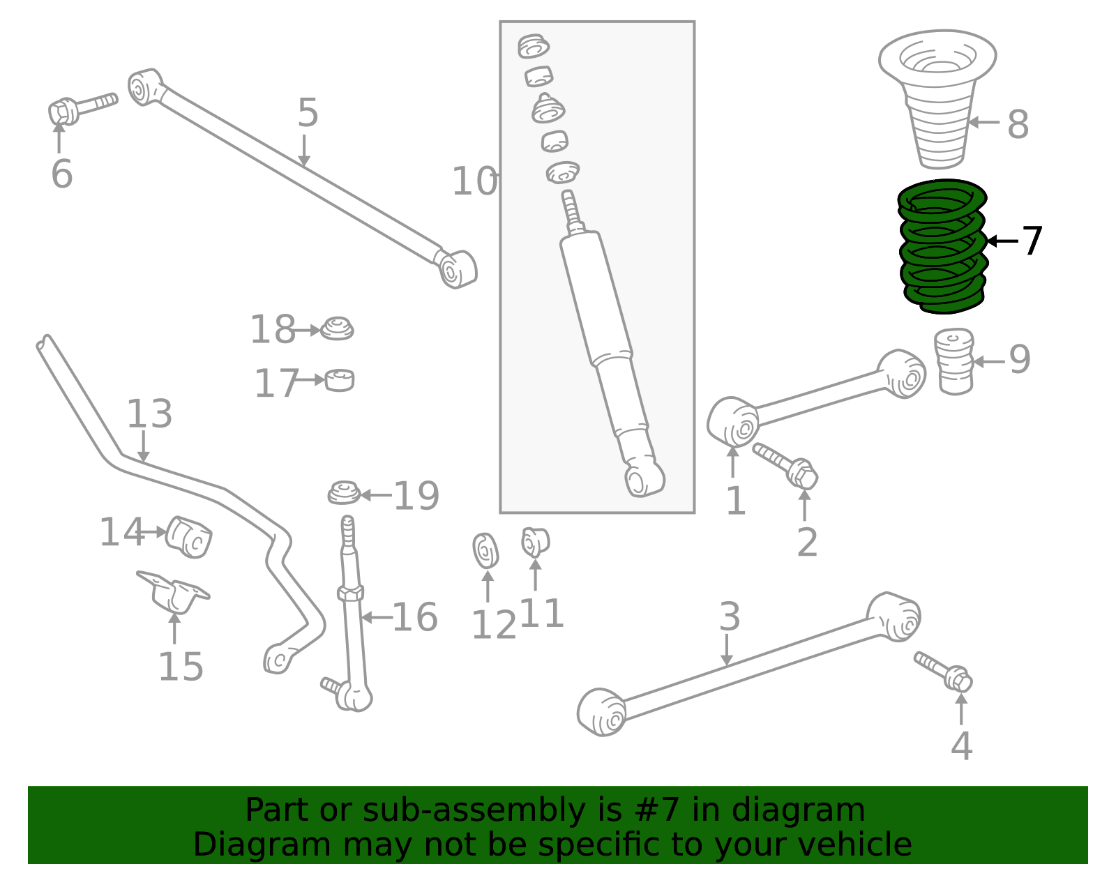 1999-2002 Toyota 4Runner Coil Spring 48231-35190 | MotorMotor