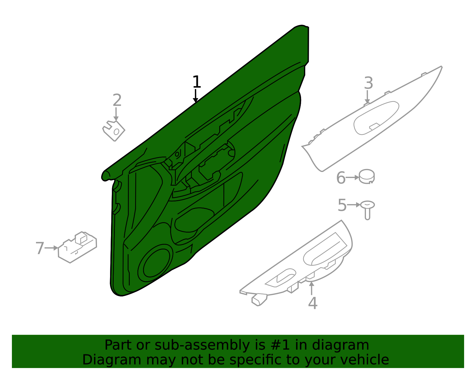 82901-5HA0A - High-Quality Door Interior Trim Panel for 2015-2016 ...