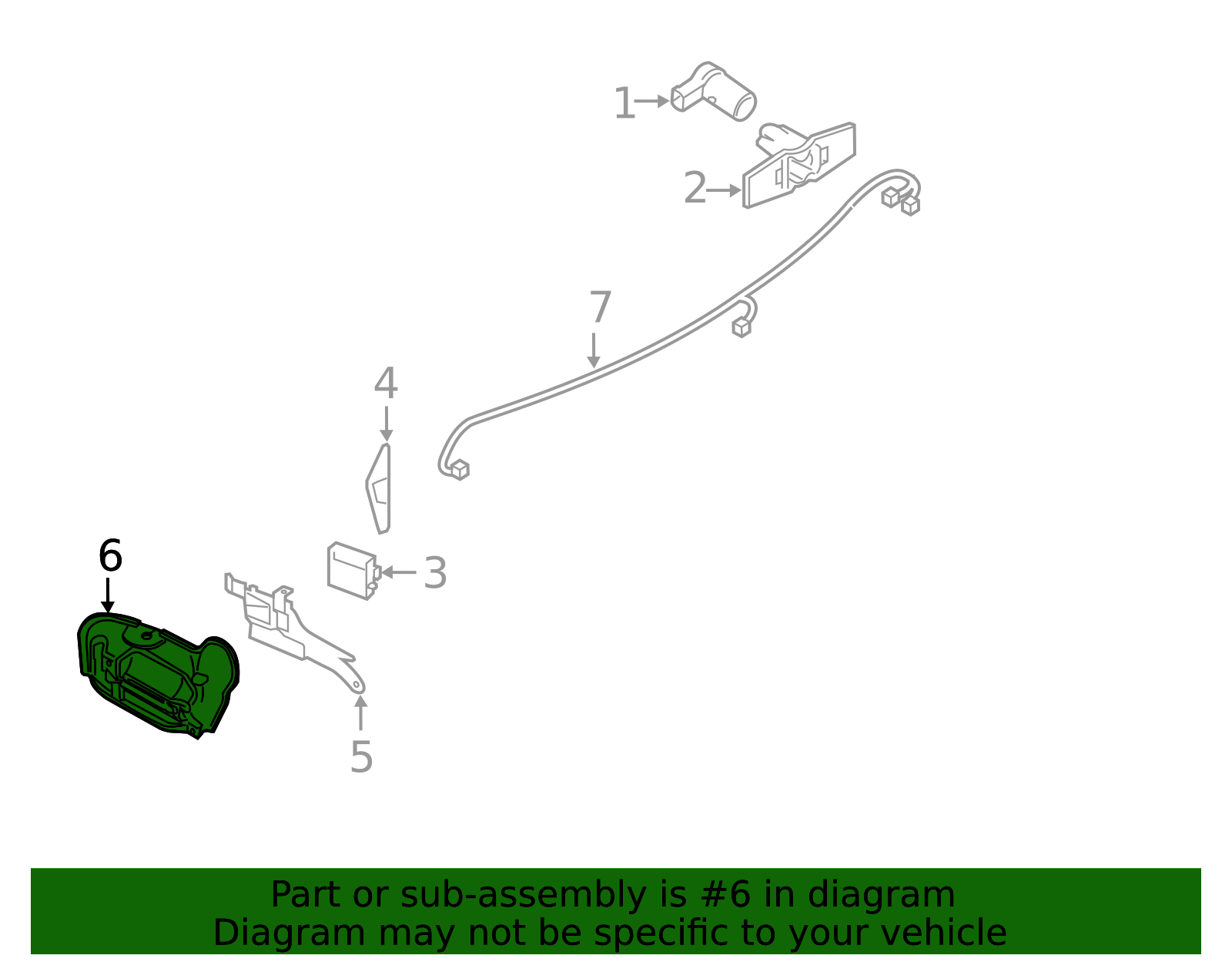 2012-2019 Infiniti Blind Spot Detection System Warning Sensor Bracket ...