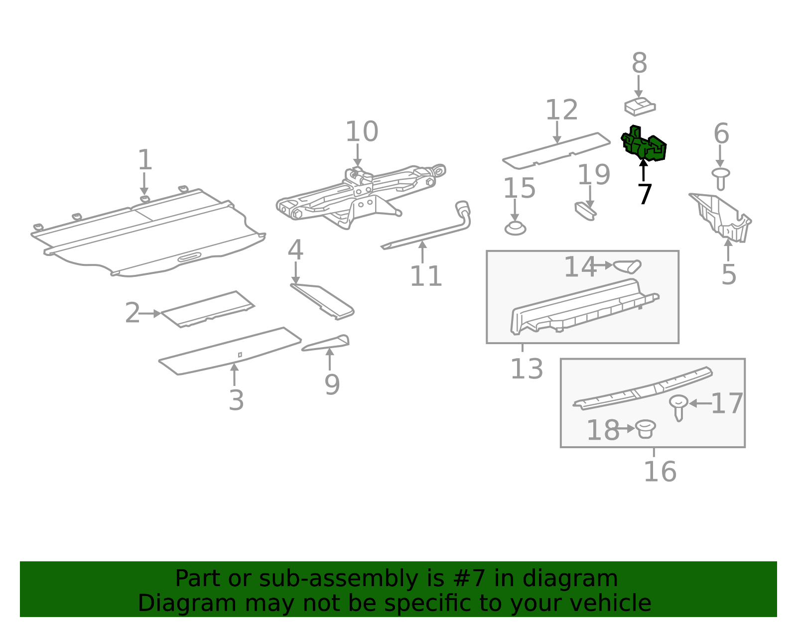 Genuine Official Toyota Floor Jack Bracket part# 58790-48030 for 2008 ...