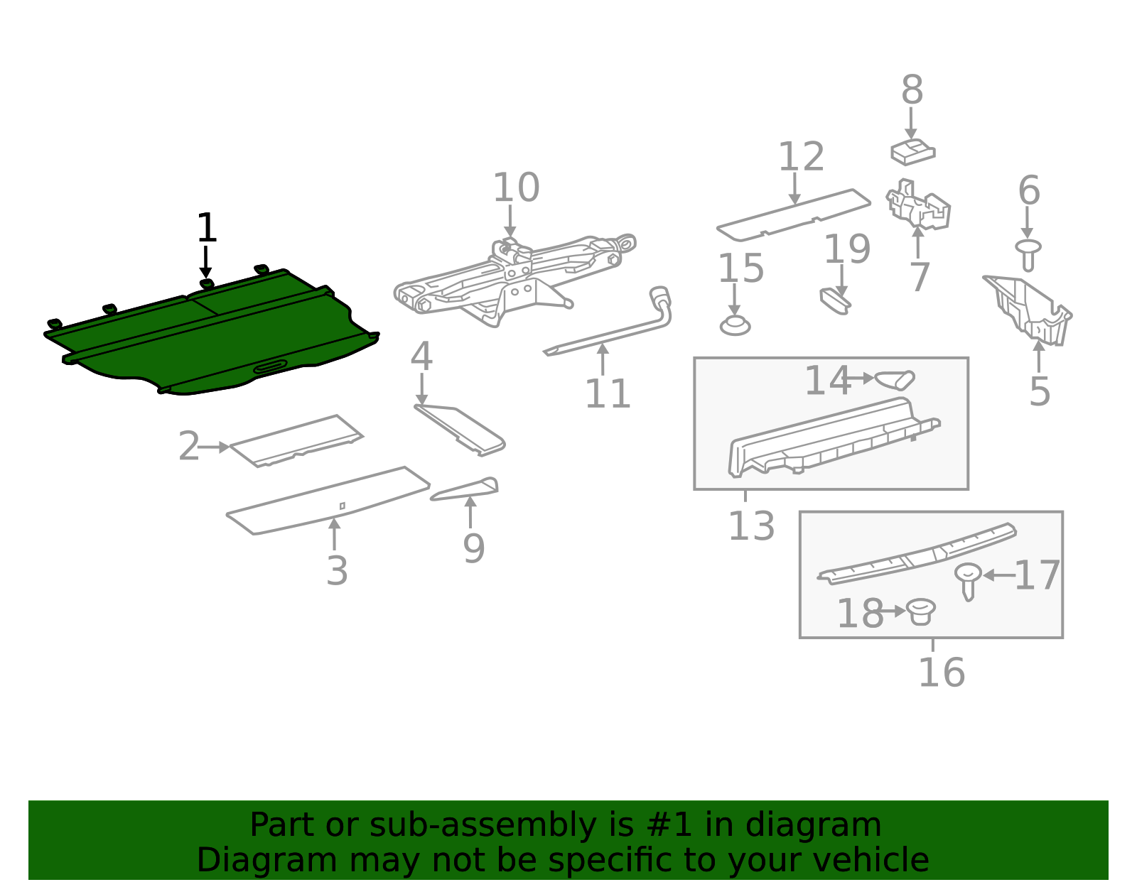 Genuine Official Toyota Luggage Compartment Cover part# 64910-48090-C0 ...