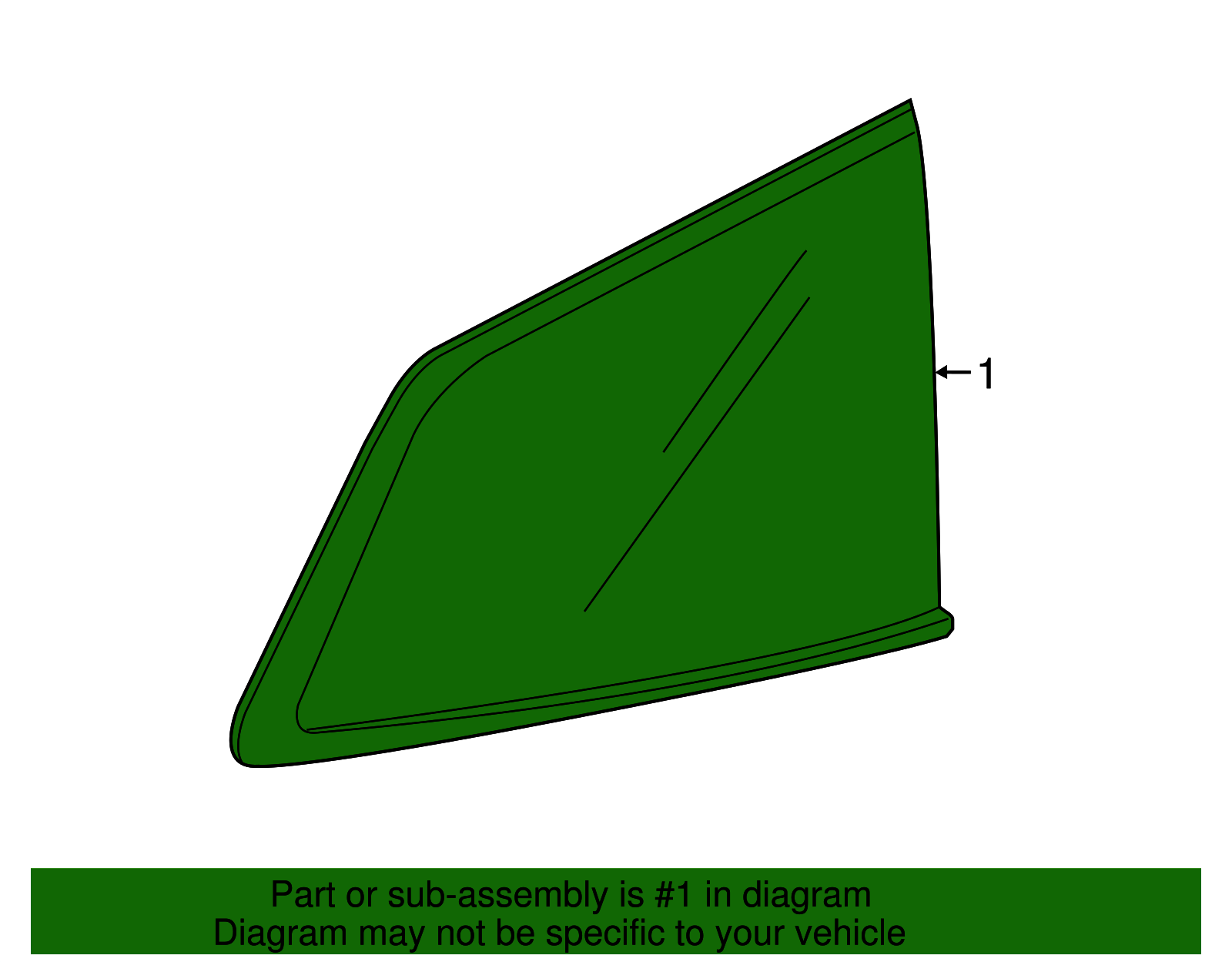 73550-TG7-A11 - 2016-2018 Honda Pilot - Glass Assembly L Quarter ...