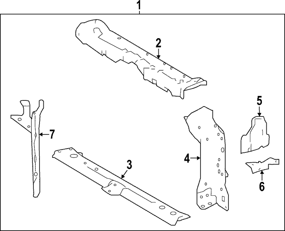 53201-0A905 - Radiator Support 2022-2025 Toyota Corolla Cross | Longo ...