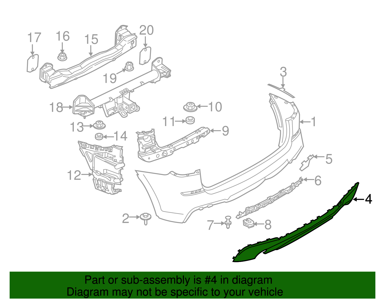 51128094863 - 2018-2019 BMW X3 Lower Cover (51-12-8-094-863) | BMW of ...