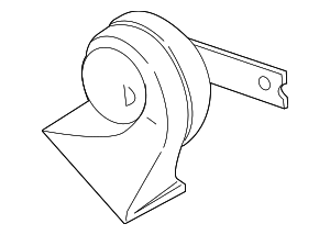 Hyundai - 96611-L2000 - Low Note Horn - 2021-2023 Hyundai Santa Fe ...