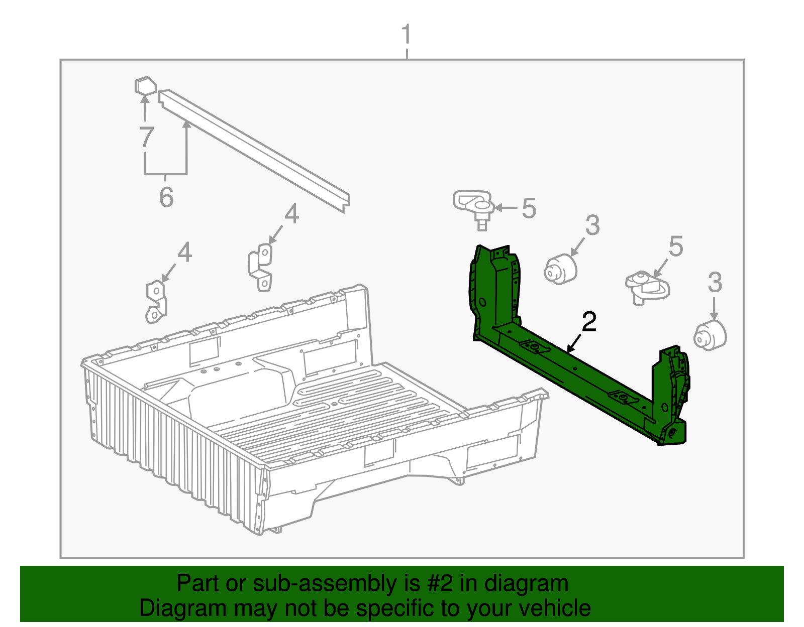 2020-2023 Toyota Tacoma Rear Cross Sill 65204-04020 | OEM Parts Online