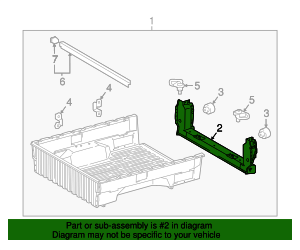 65204-04010 - 2016-2019 Toyota Tacoma - Rear Cross Sill | Discount ...