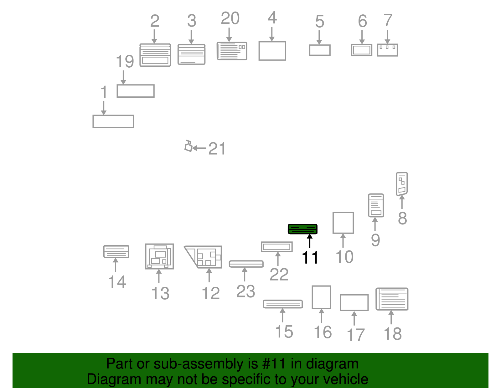 2004-2009 GM Vehicle Information Label 10324485 | Shop Matick Buick GMC
