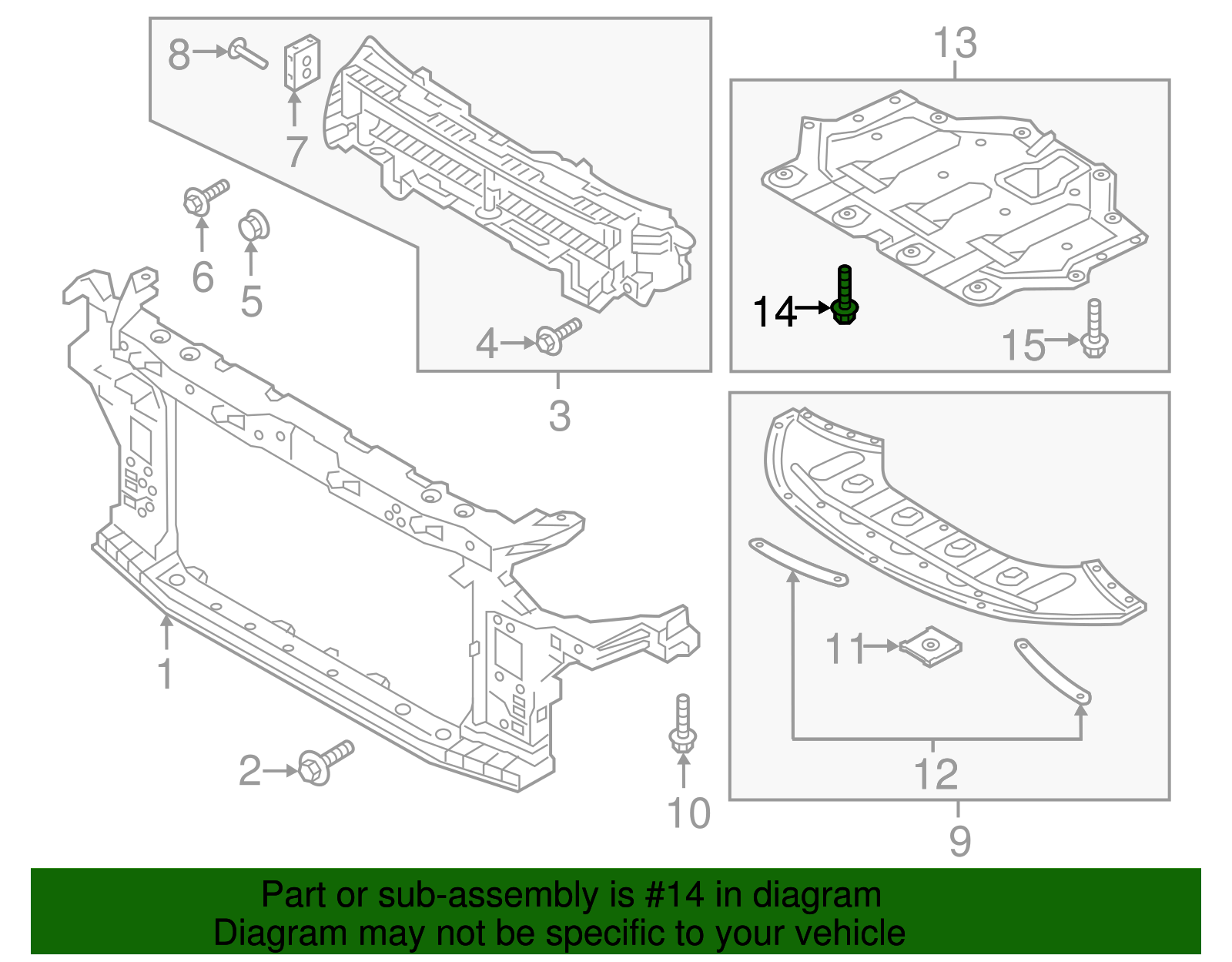 Genuine Engine Cover Rivet for 2016-2025 Hyundai Sonata | Part# 14166 ...