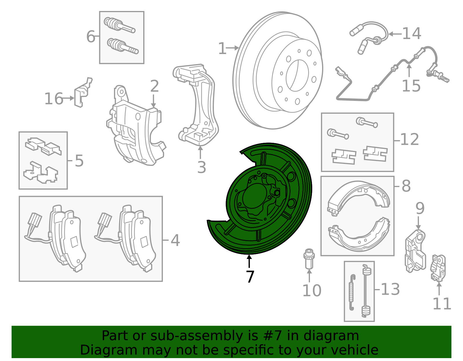 2014-2019 Ram Brake Backing Plate, Left 68133194AA | Mopar Parts Canada