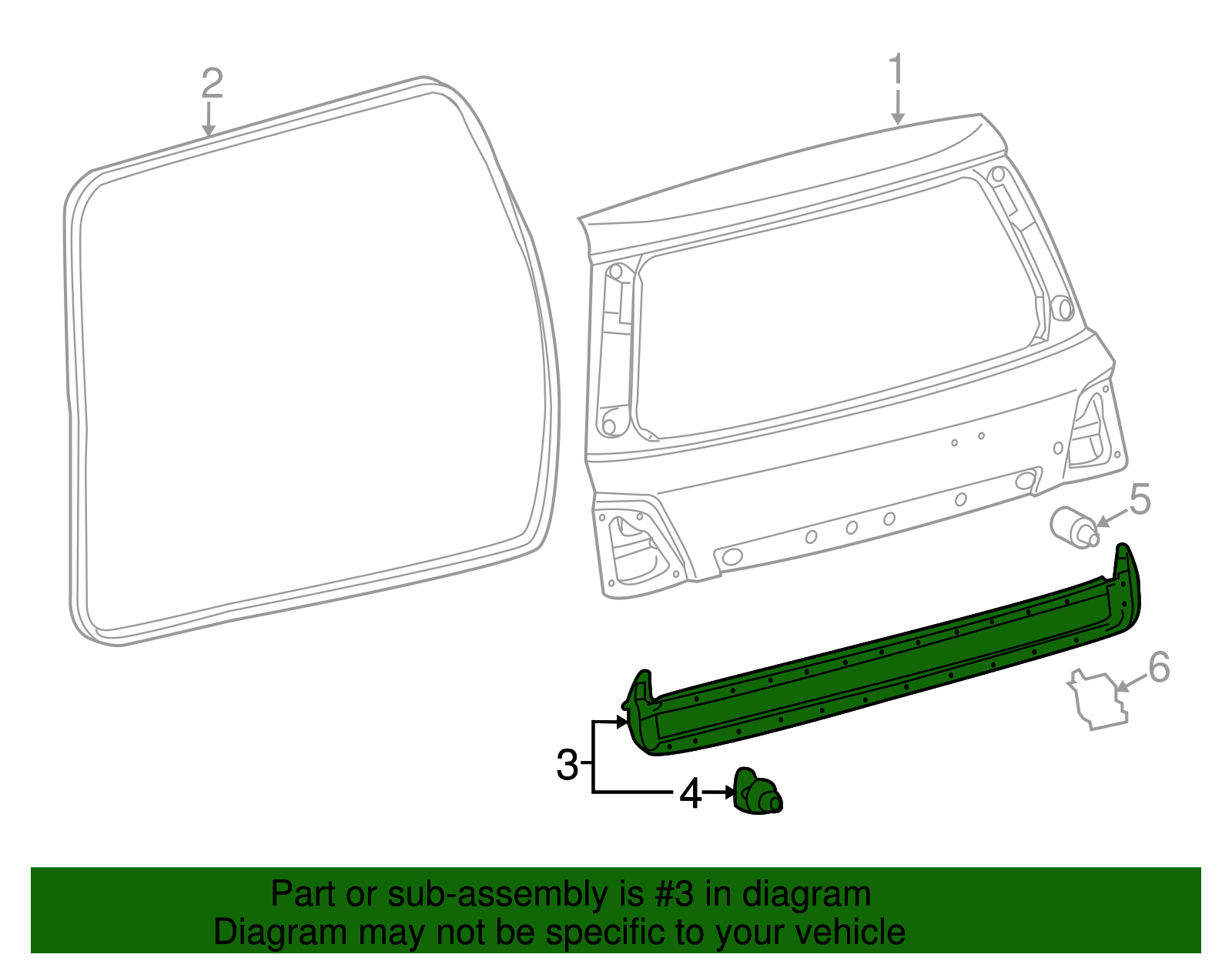 2008-2021 Toyota Land Cruiser Gate Weather-Strip 68281-60030 | Toyota ...