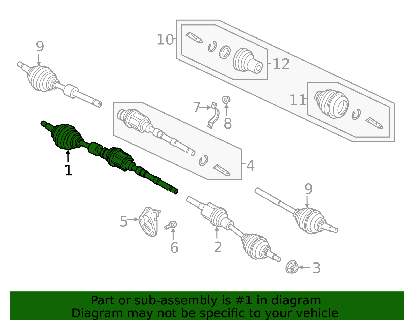 2018-2022 Ford EcoSport Motorcraft™ Axle Assembly TX-930 | QuirkParts