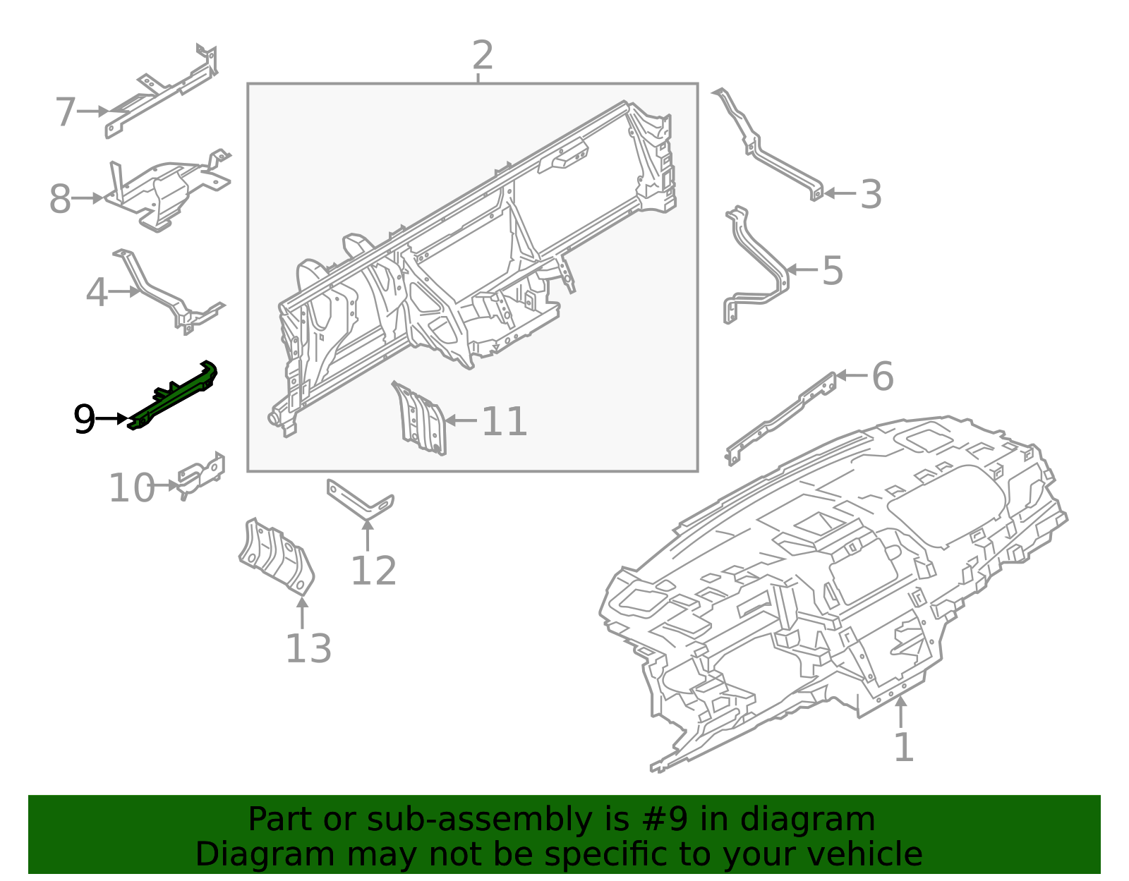 DV6Z-54044G04-A - 2012-2023 Ford - Reinforced Beam Lower Bracket ...