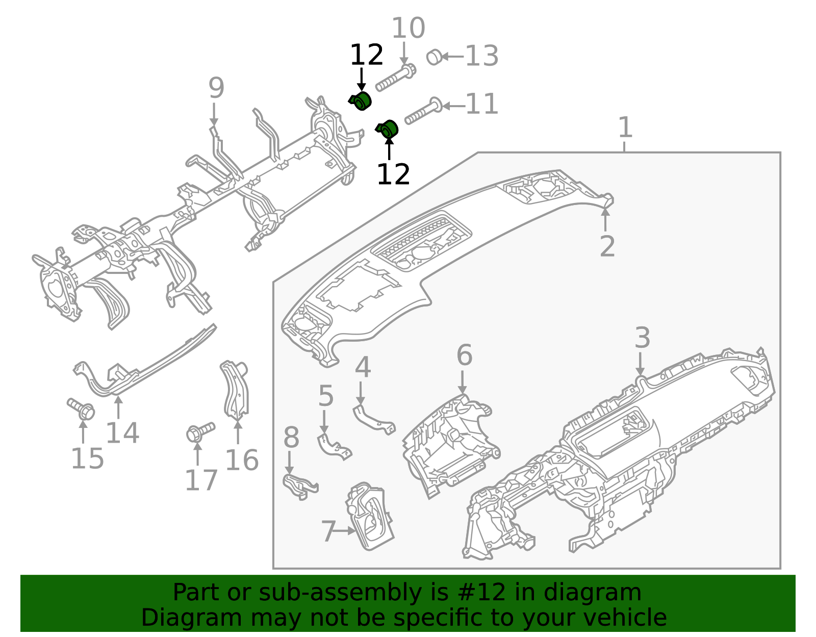 2016-2025 Mazda Reinforced Beam Bracket N243-60-440A | RealMazdaParts.com