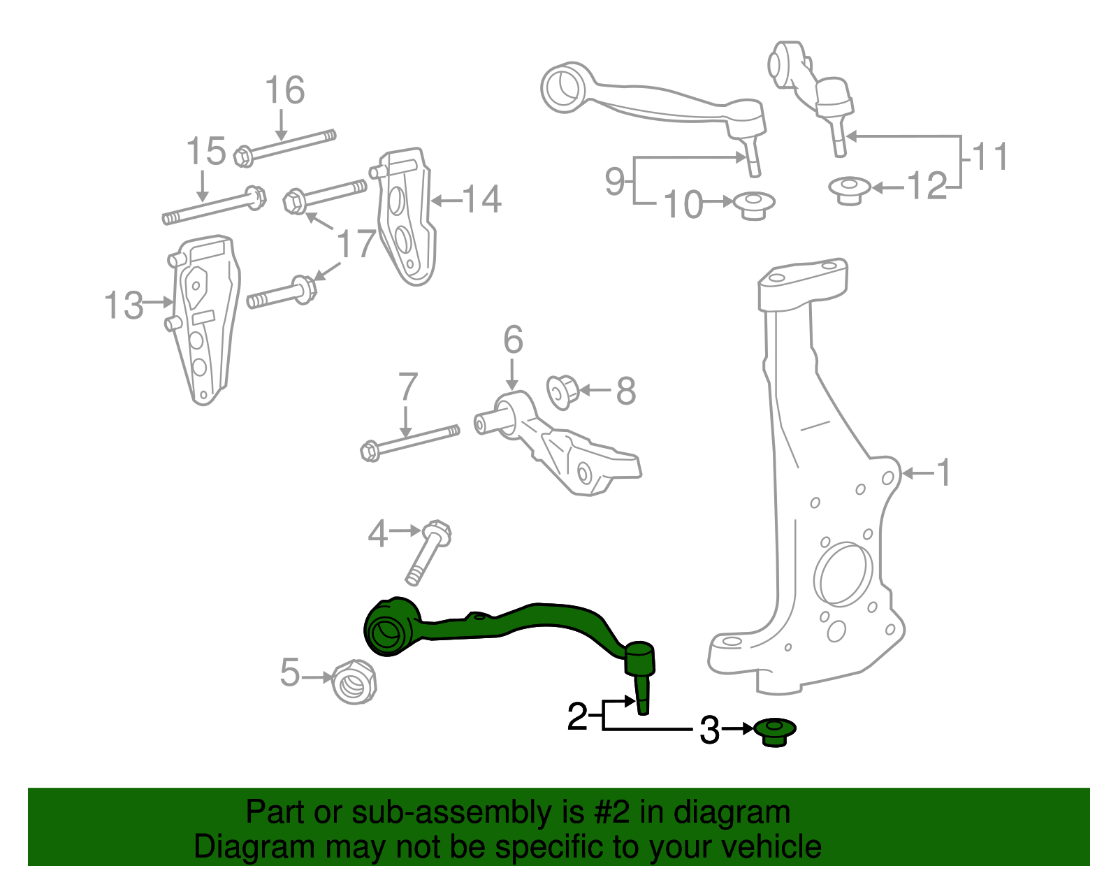 2013-2017 Lexus Lower Control Arm 48620-59055 | Lexus Of West Kendall Parts