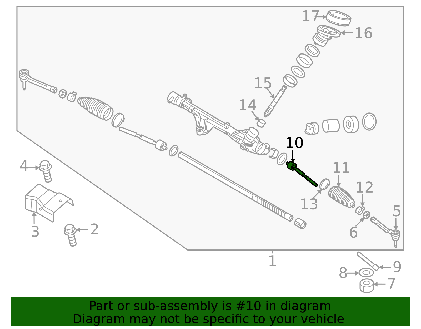 56540-N9000 - Inner Tie Rod 2023-2025 Kia Sportage | Kia.Parts Store