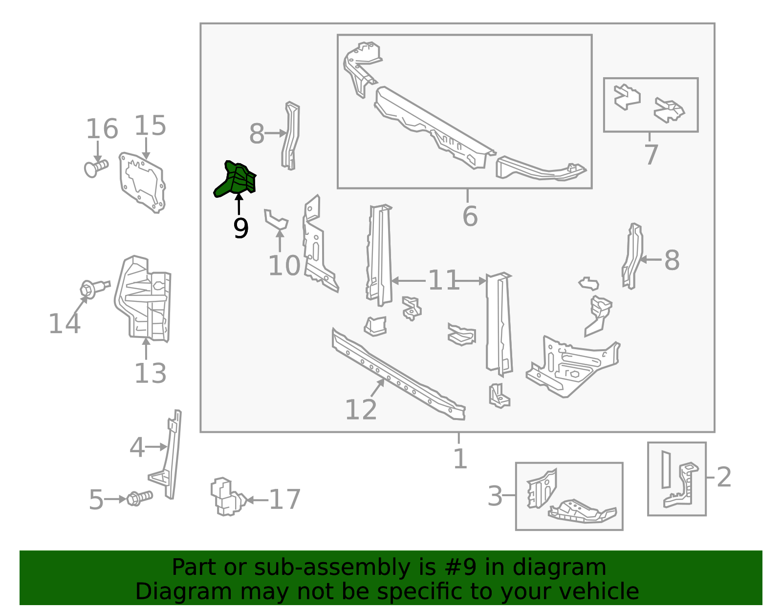2014-2021 Toyota Tundra Support Bracket 53257-0C030 | Toyota Parts Center