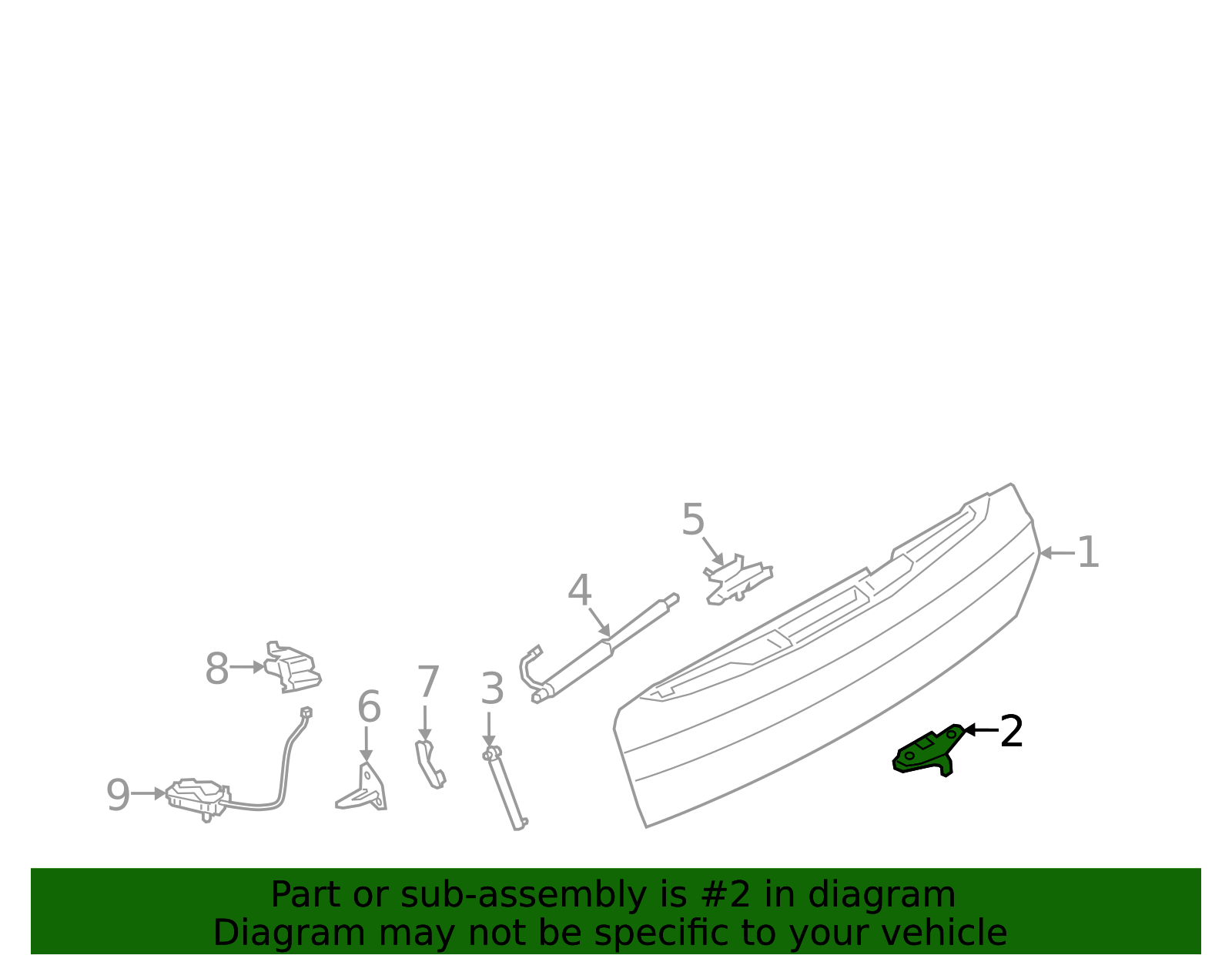 41007486551 - 2019-2025 BMW Hinge (41-00-7-486-551) | BMW of South ...