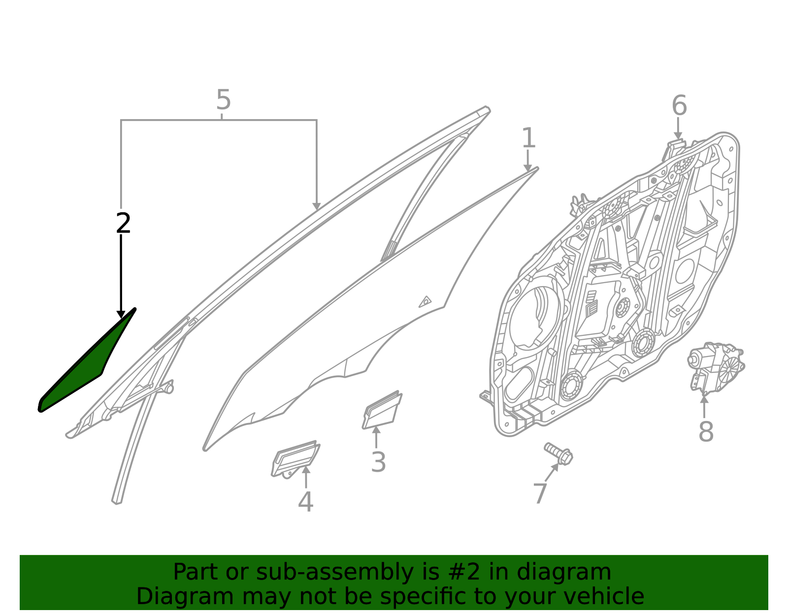 Hyundai - 82440-L0000 - Fixed Glass - 2020-2022 Hyundai Sonata | OEM ...