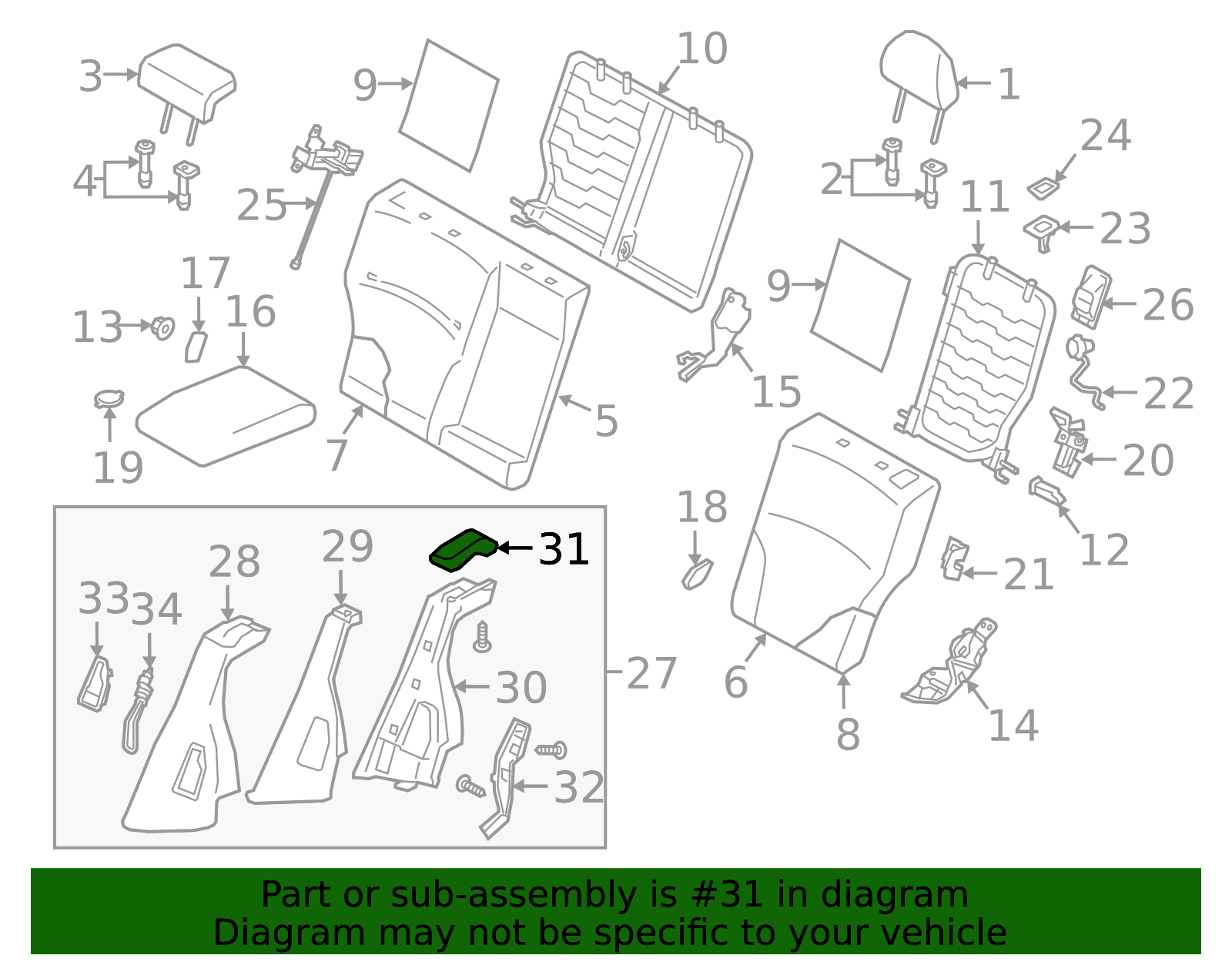 64315AL05AWM - 2015-2019 Subaru Outback - Upper Cover | Subaru Parts HQ