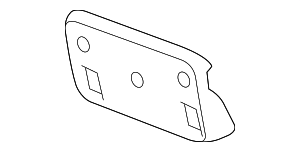 2016-2019 GMC Front License Plate Bracket 23354525 | Capital Chevy Parts