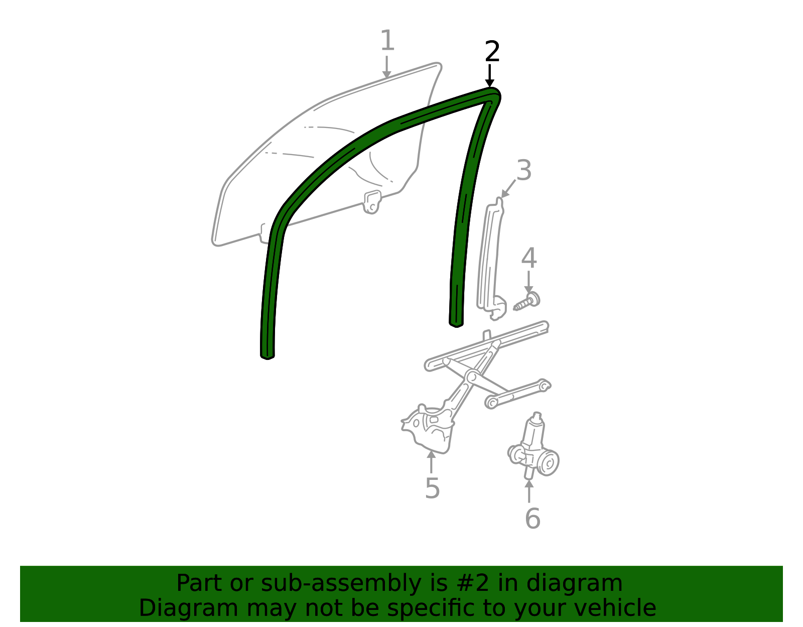 Window Channel - Smooth Window Travel 68141-0E011 | AutoNation Parts